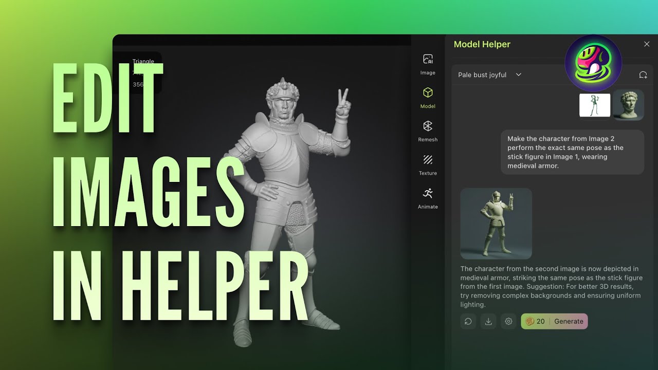 Meshy Tips: AI Image Editing in Chat! Prompt Helper Gets Smarter 🤯 ...
