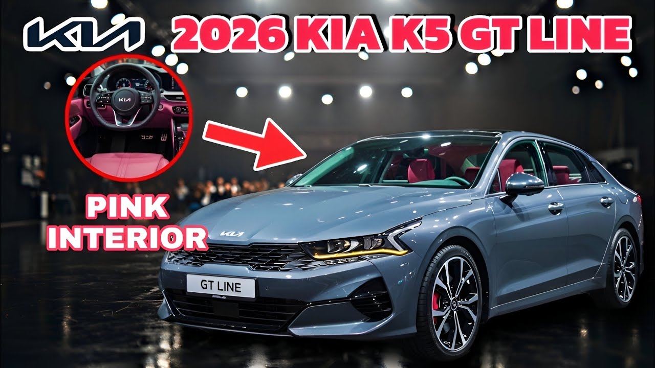 2026 Kia K5 GT Line Pink Interior REVEALED? – You Won’t Believe This ...