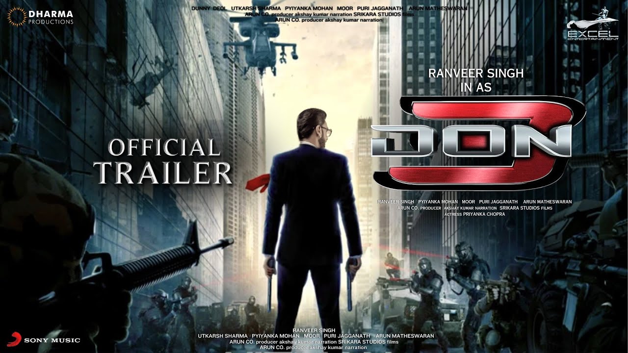 DON 3 - Official Trailer | Ranveer Singh | Shah Rukh Khan | Farhan ...