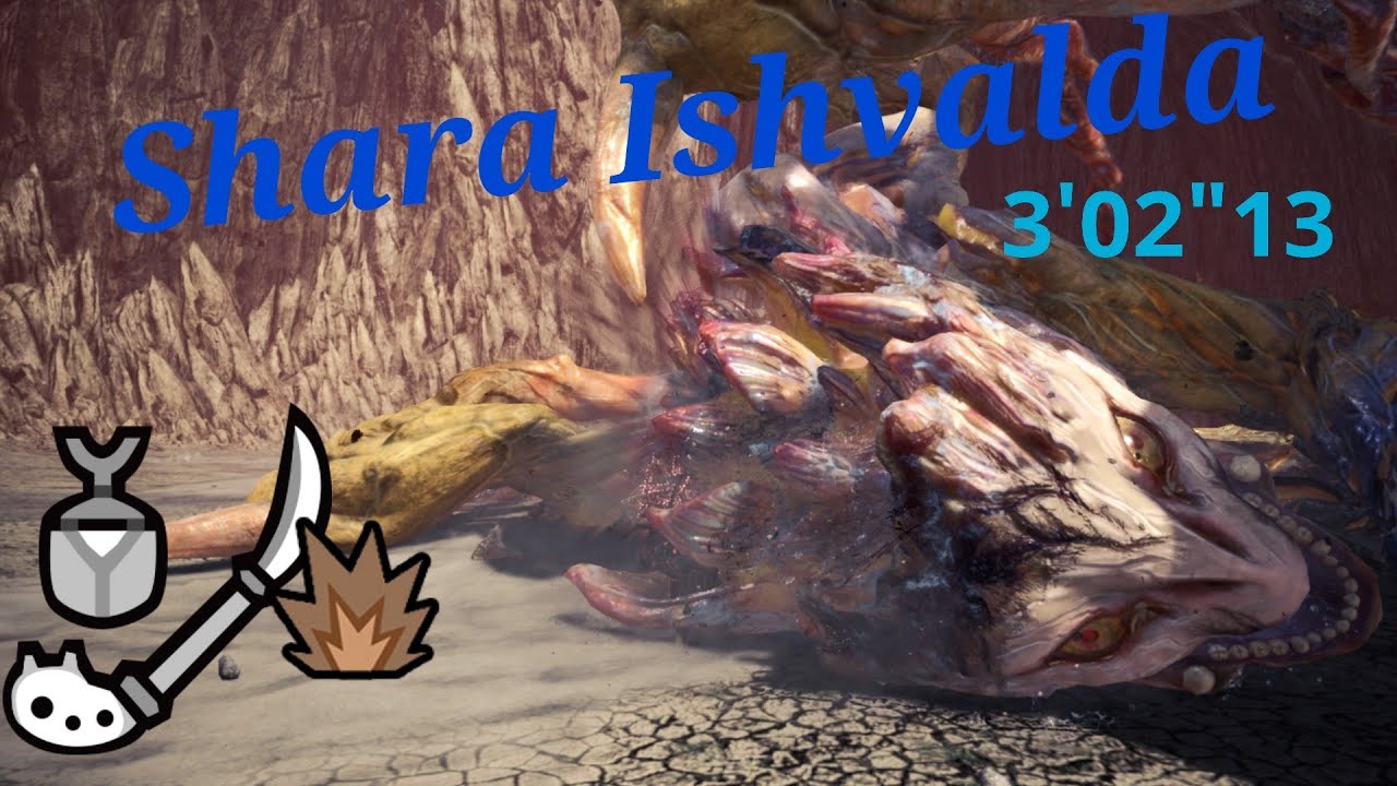 MHW Iceborne Shara Ishvalda Solo Insect Glaive 3'02"13 - YouTube