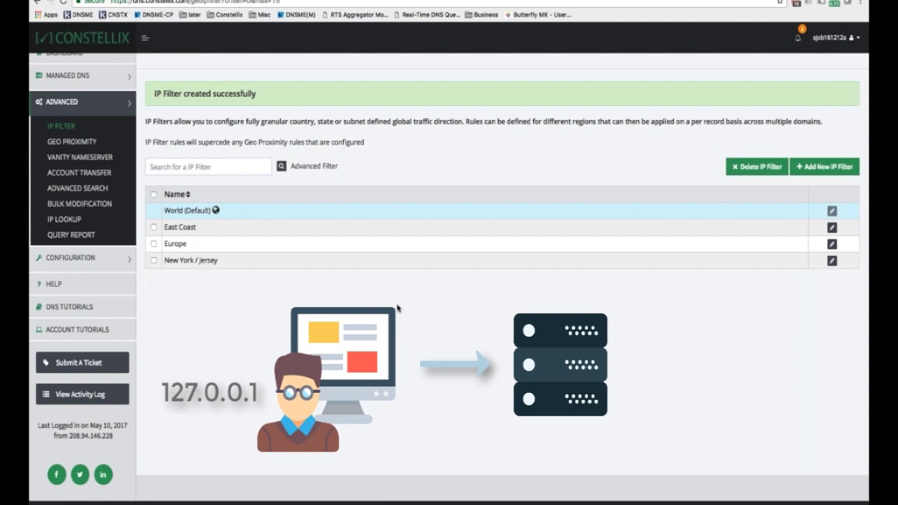 GeoDNS: IP Filters in Constellix DNS - YouTube