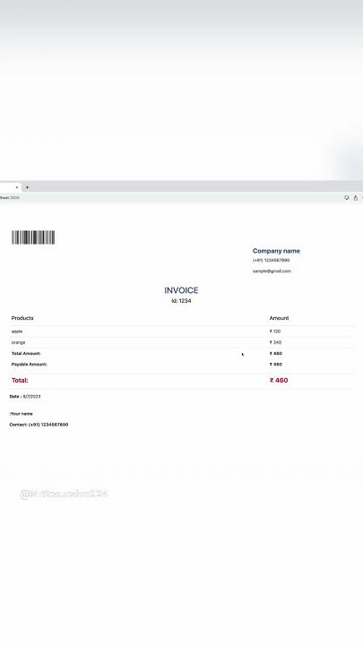 Create your own Invoice generator App in React Js | React Js | Invoice pdf generator | React web ...