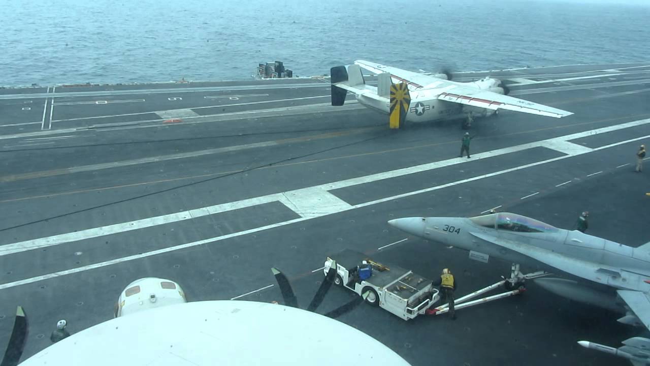 C2 our plane landing prior to departure - YouTube