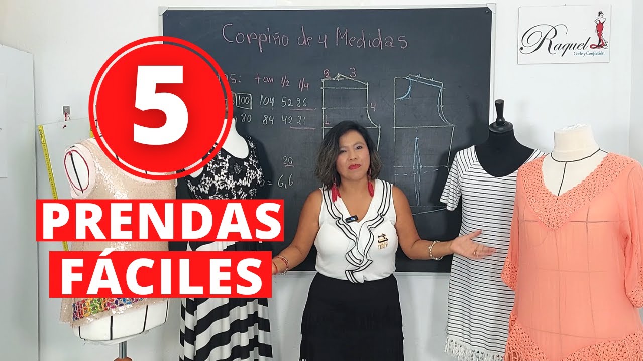 Descubre la magia: Cómo hacer 5 prendas con solo 4 medidas - YouTube
