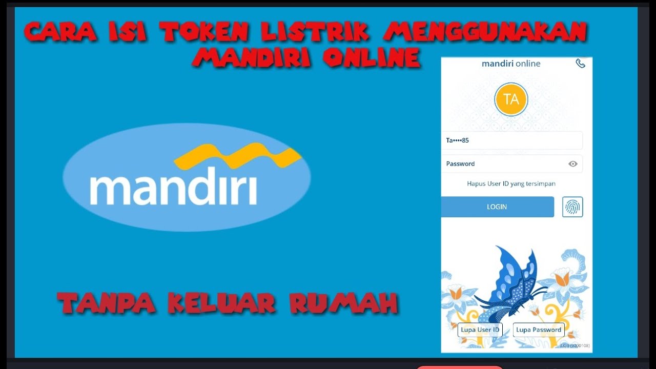 TUTORIAL ISI TOKEN LISTRIK MENGGUNAKAN MANDIRI ONLINE TANPA KELUAR ...