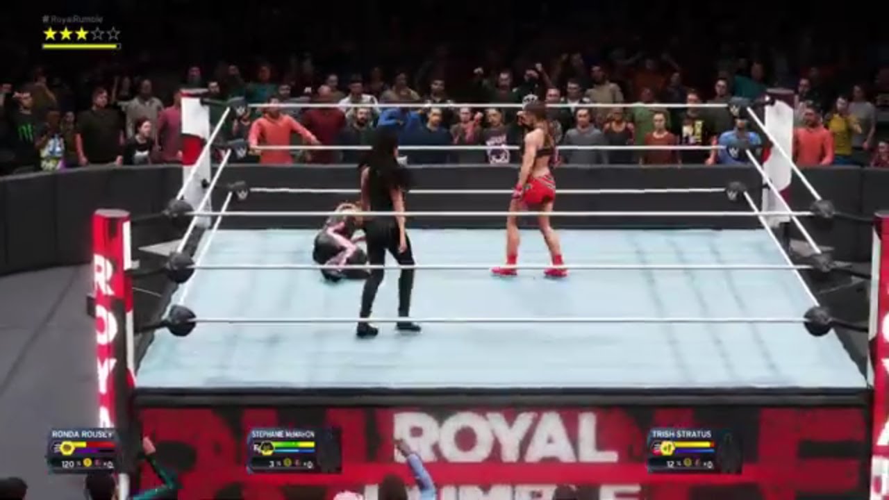 WWE 2K20 Ronda Rousey In 30-Diva Royal Rumble Match - YouTube