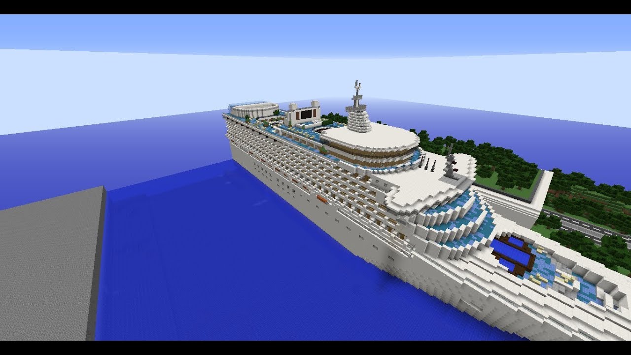 [Minecraft] Grand Princess, a modern Cruiseship - YouTube