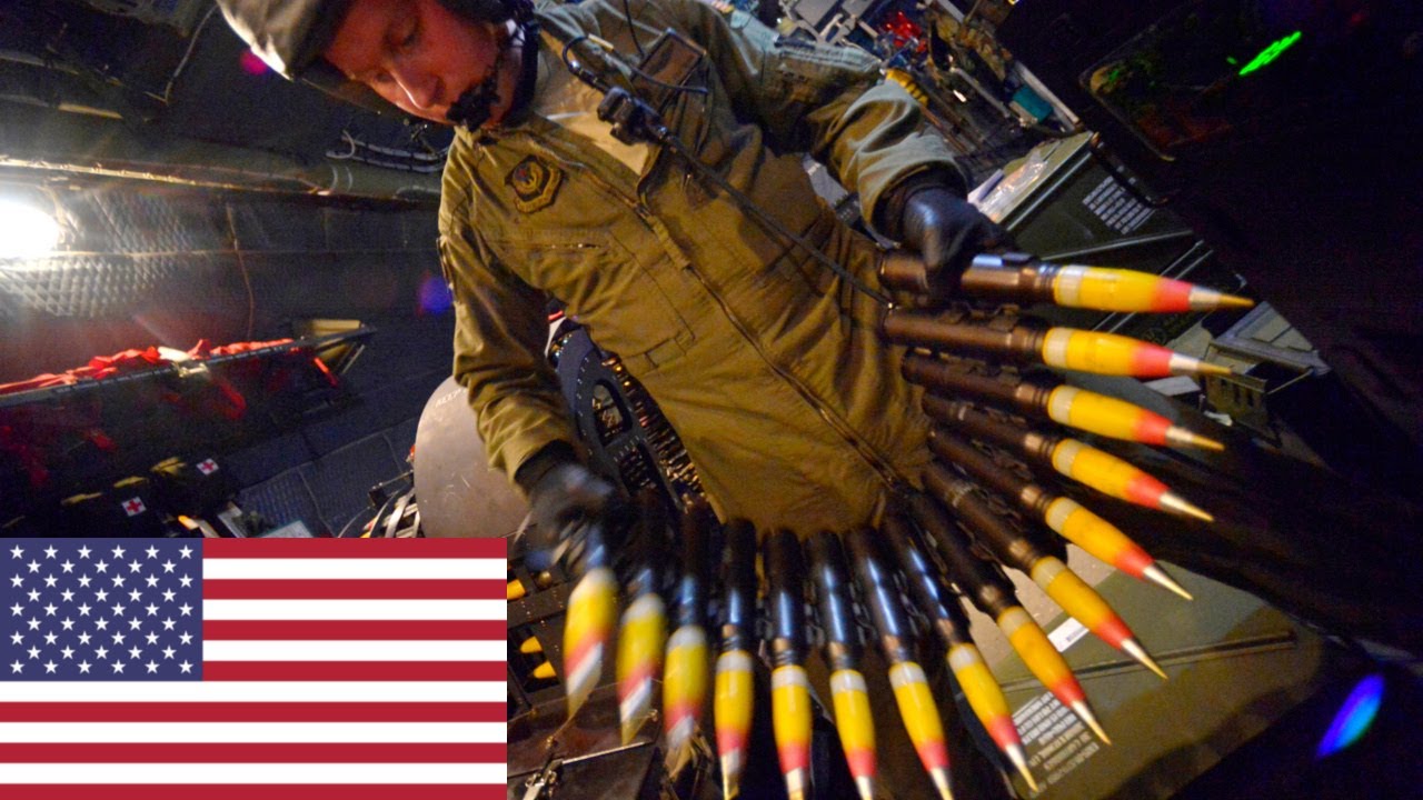 US Air Force. 30mm GAU-23/A automatic cannon on AC-130W Stinger II ...