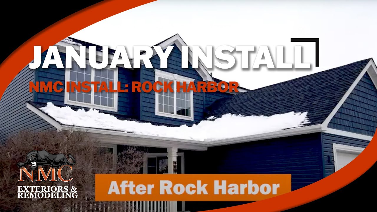 NMC's Siding Crews install new Rock Harbor in January - YouTube