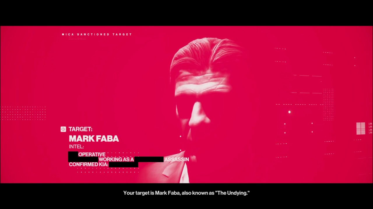 HITMAN 2 Mark Faba The Undying Elusive Target Cutscene - YouTube