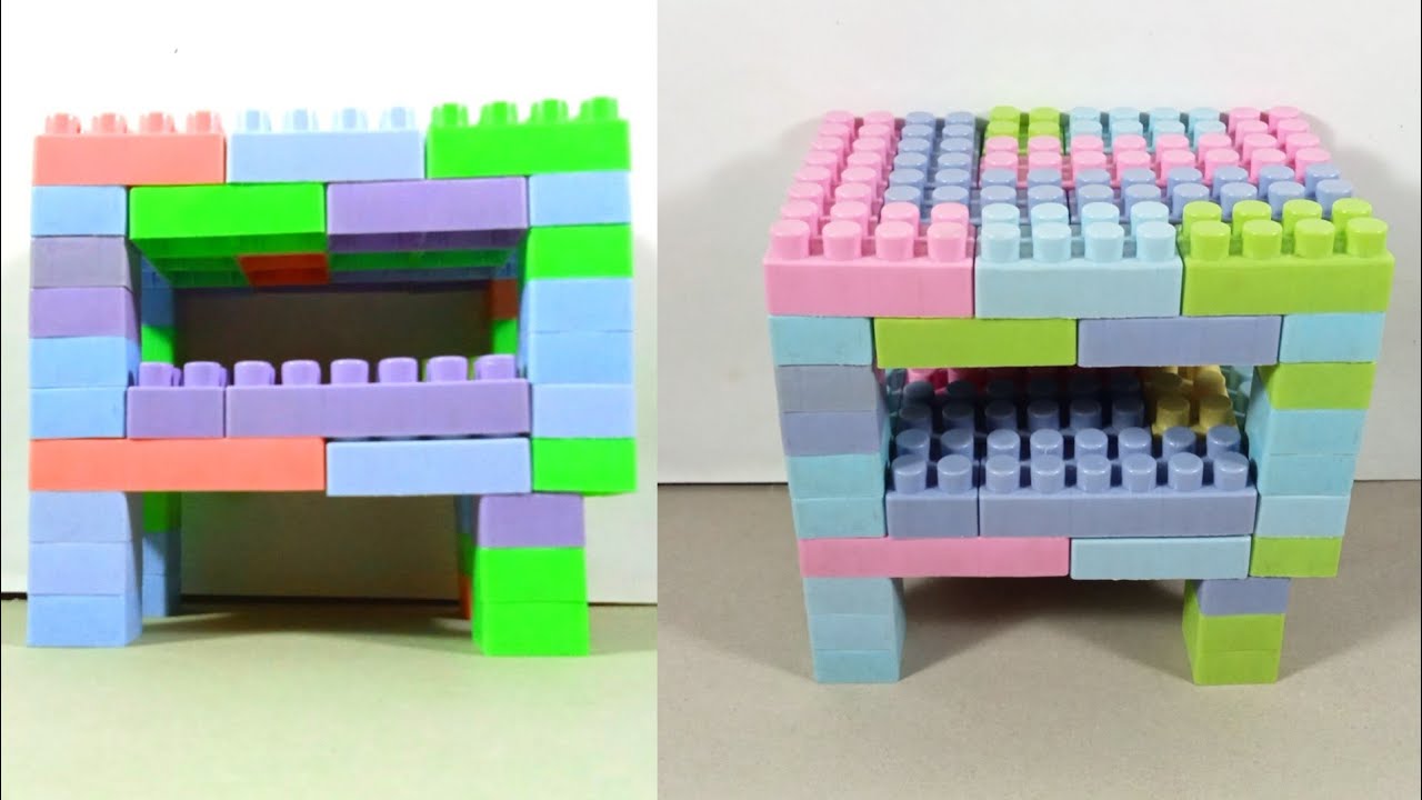 Satisfying DIY High Style House | Educational Building Blocks Toys ...