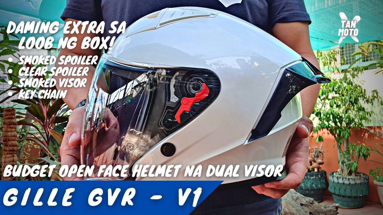 GILLE GVR - V1 Dual Visor Open Face Helmet - Unboxing - Quick Look ...