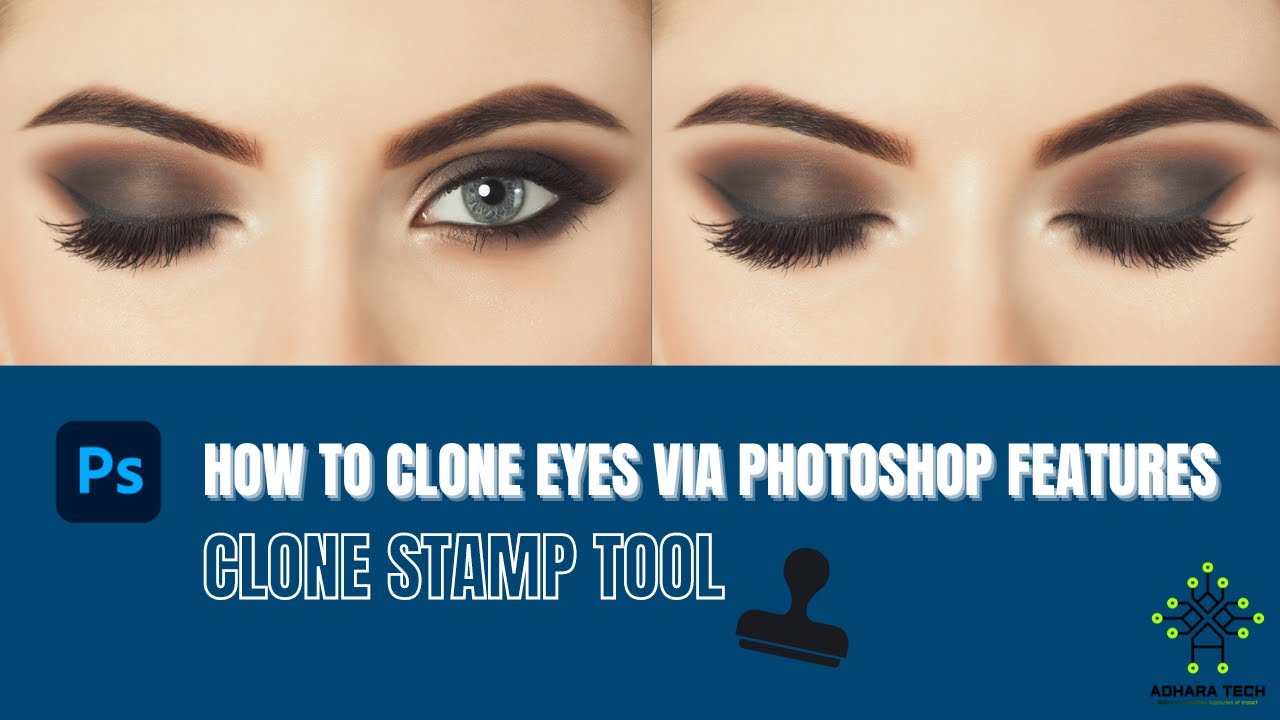 How to use Clone Stamp Tool | Clone eyes - Photoshop Features ...