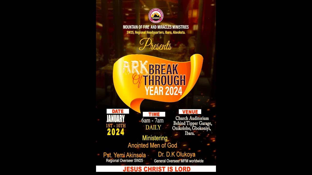 ARK OF BREAKTHROUGH PROGRAMME (DAY3) AND 1st HOUR OF SOLUTION 3rd ...