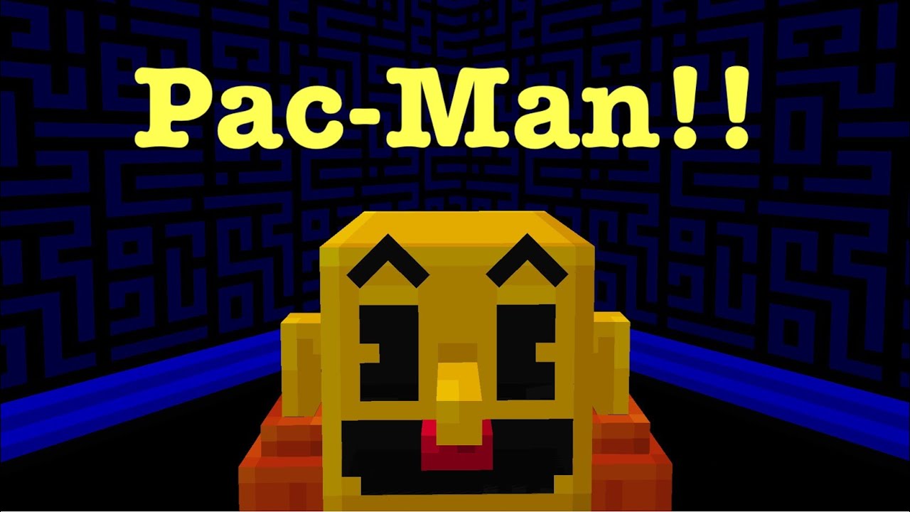 Playing as pac man in MINECRAFT! - YouTube