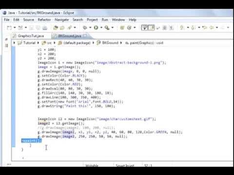 Java programming Lesson 96 Graphics : Java Graphics Repaint Method ...