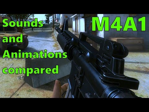 M4A1 Sound and Animations Comparison in 5 Games (4K|60)