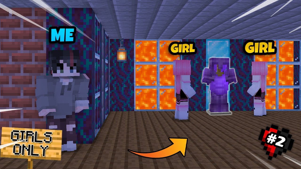 I found Secret Base in girls only server | Girls only Server #2 - YouTube