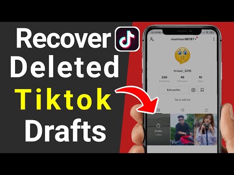How to Recover Deleted Draft Videos in Tiktok - 2022 | Recover Tiktok Drafts