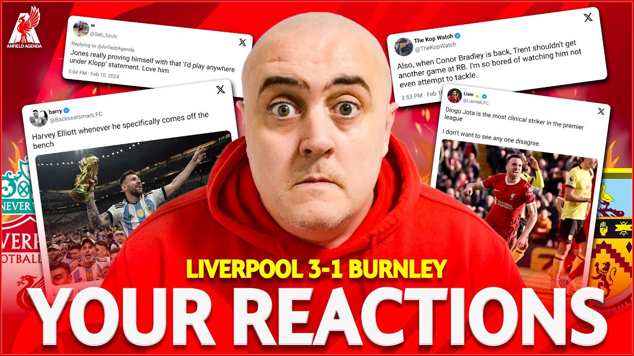Craig Reacts to YOUR REACTIONS After Liverpool 3-1 Burnley! - YouTube