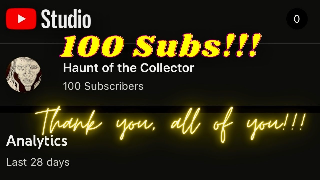 First 100 Subs!!! Thank you!!! 😁👍🏻 - YouTube