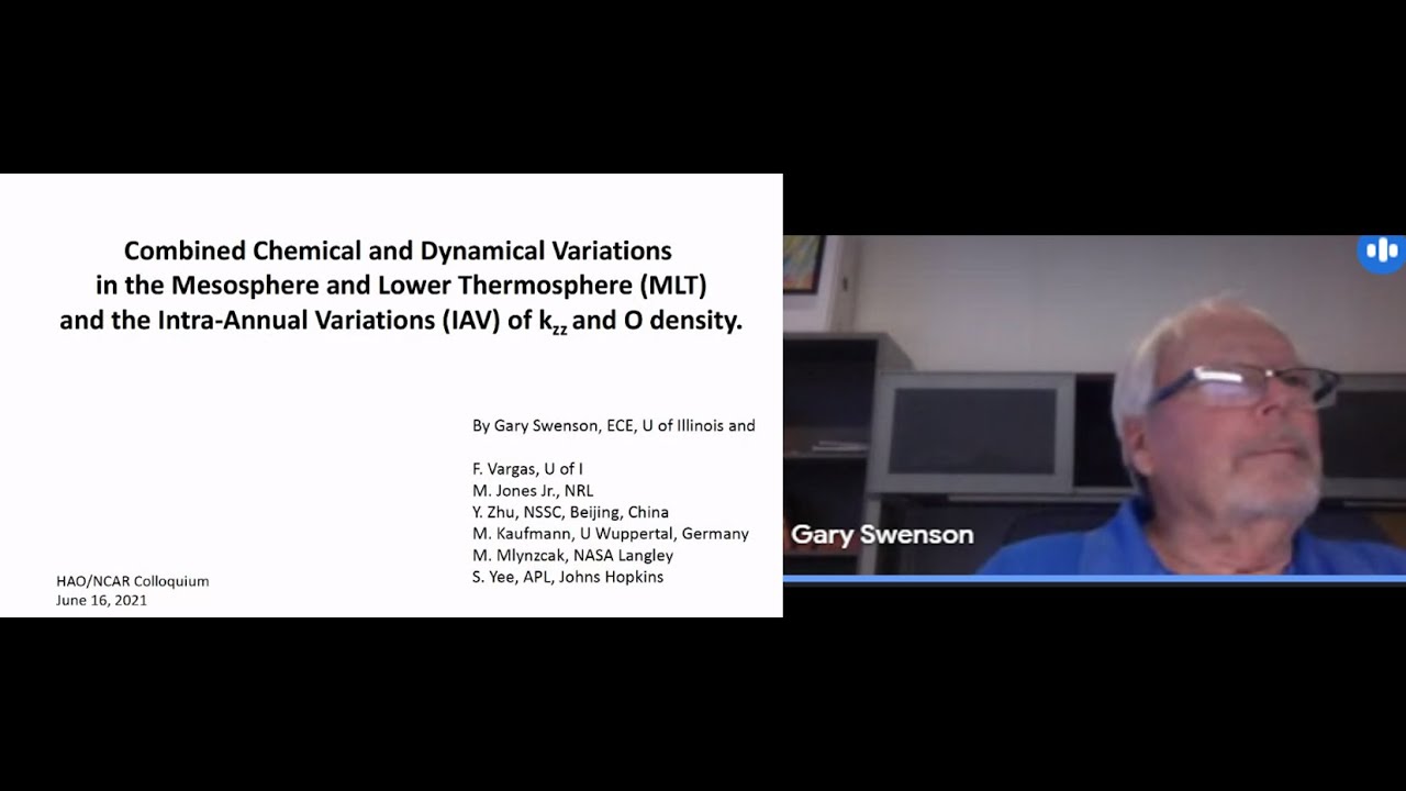 HAO Colloquium Gary Swenson, Univ. of Illinois 2021 06 16 - YouTube