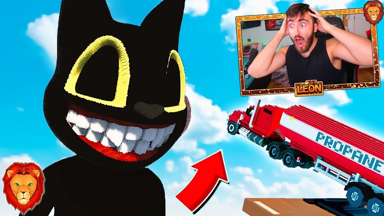 COCHES vs CARTOON CAT *MUY EPICO* 💥😱 | TEARDOWN LEON PICARON - YouTube