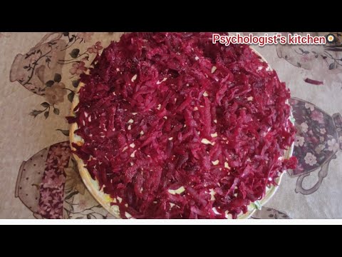 Şuba salatı resepti.Şuba salatası tarifi.Shuba salad recipe. #salad #recipe #salta