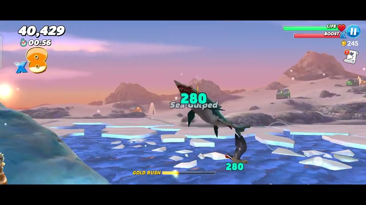 hungry shark evolution game new fish - YouTube