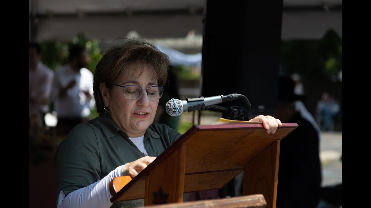 Mrs. Walder speaks at the Mallor Walder Mikvah Center grand opening ...