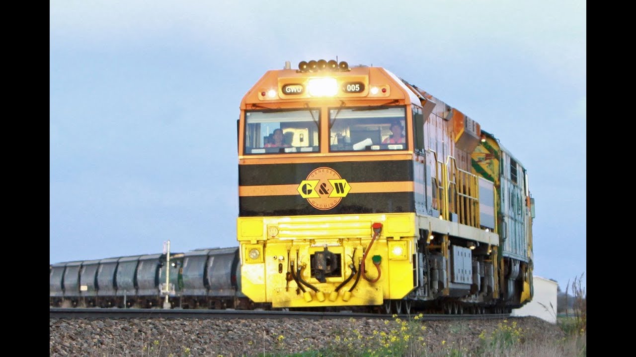 Chasing the Evening GWA Grain - Australian Trains, South Australia ...
