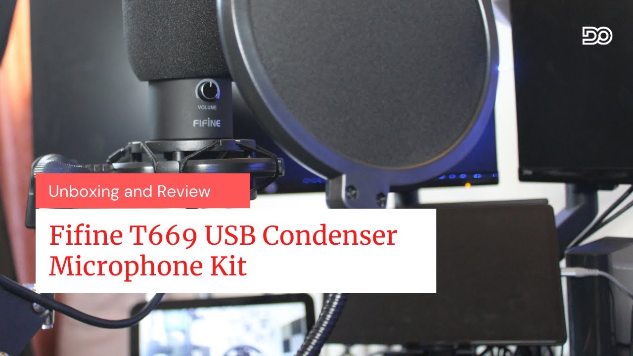 FIFINE T669 USB Condenser Studio Microphone Kit | Unboxing and Review ...