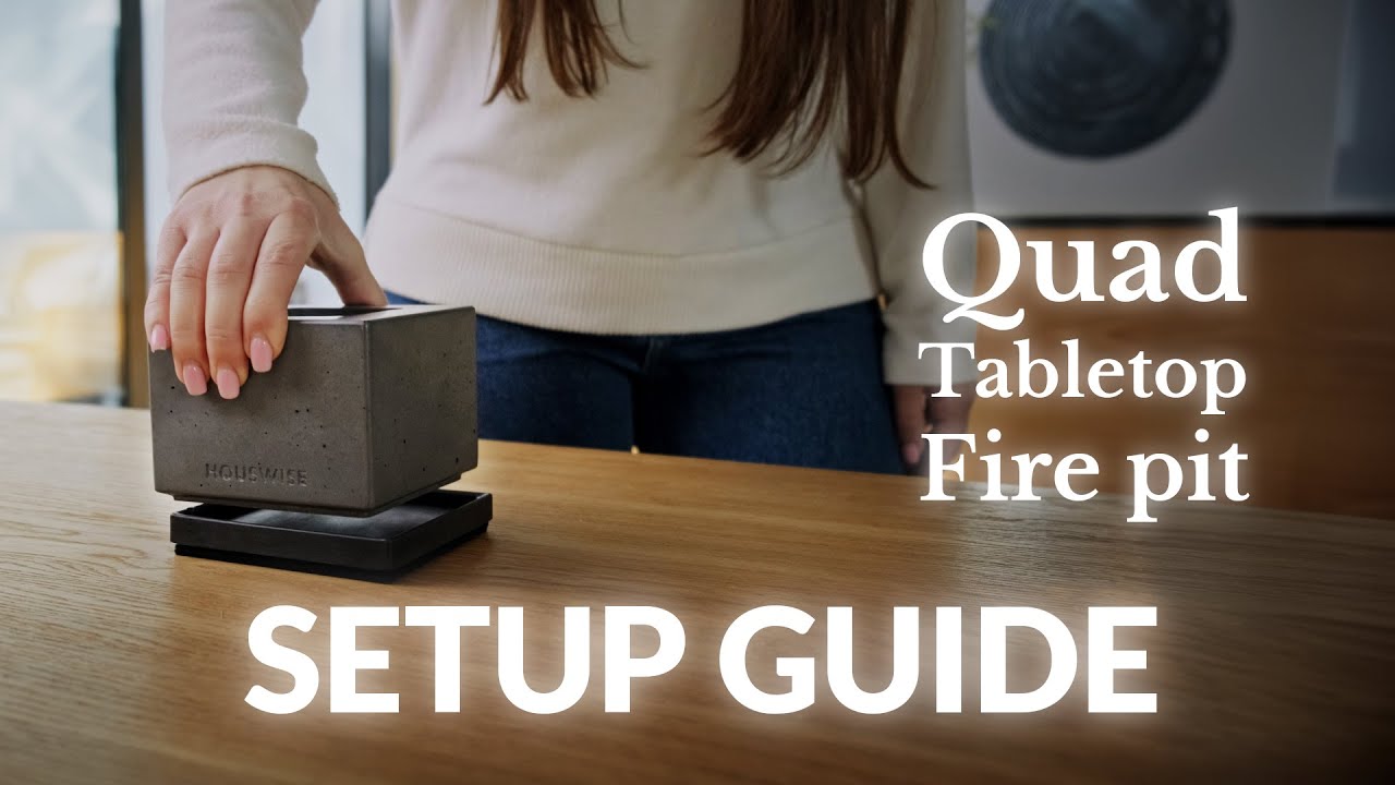 Quad Tabletop Fire Pit Instructions - YouTube
