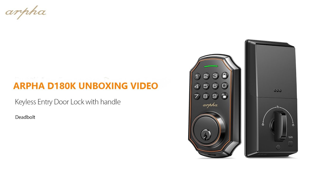 Unboxing of Deadbolt Smart Lock🔐Arpha D180K - YouTube