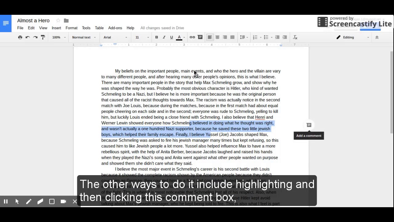 Comments In Google Docs YouTube Comments In Google Docs YouTube