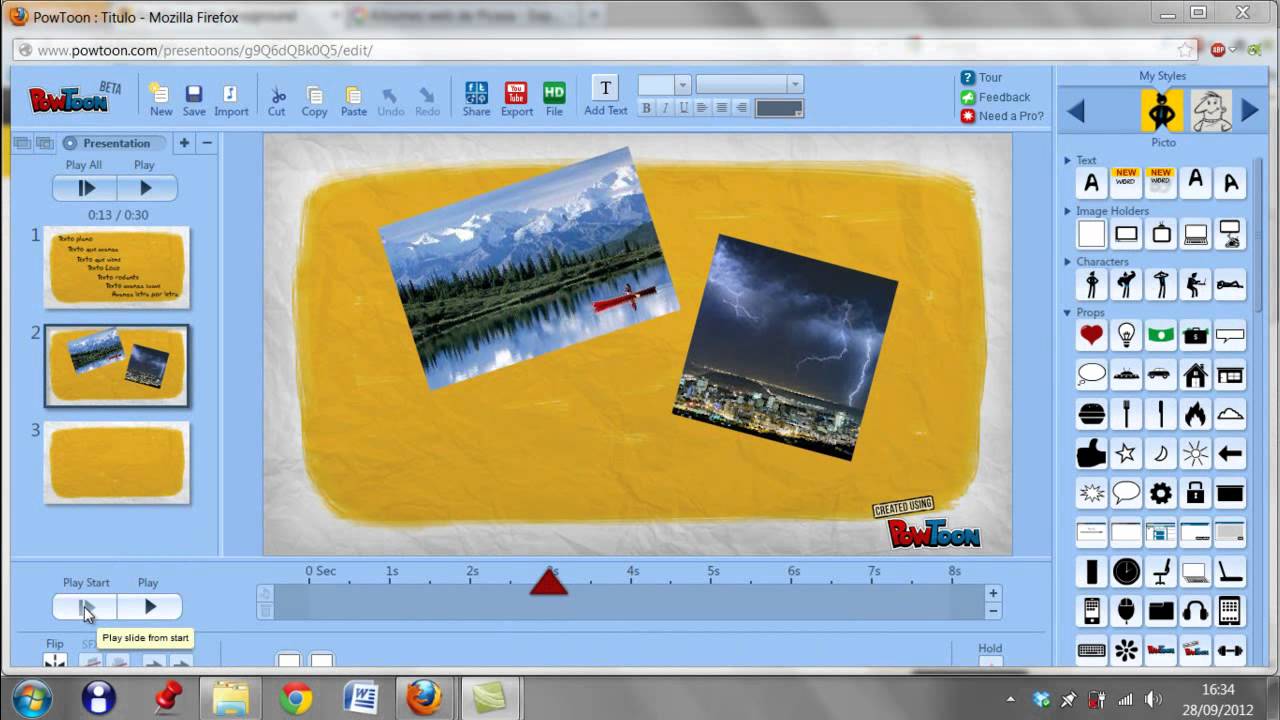 Tutorial PowToon 2ª Parte - YouTube