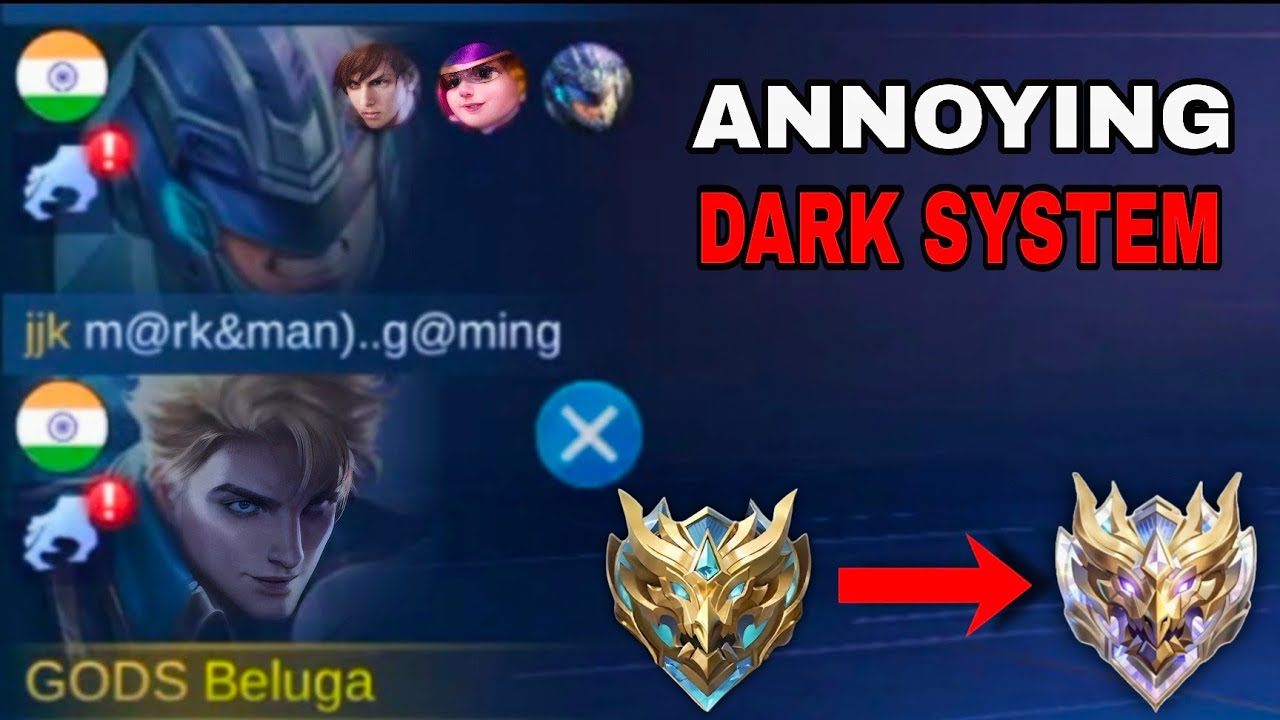 ANNOYING DARK SYSTEM | MOBA LEGEND | ROAD TO MYTHIC IMMORTAL - YouTube