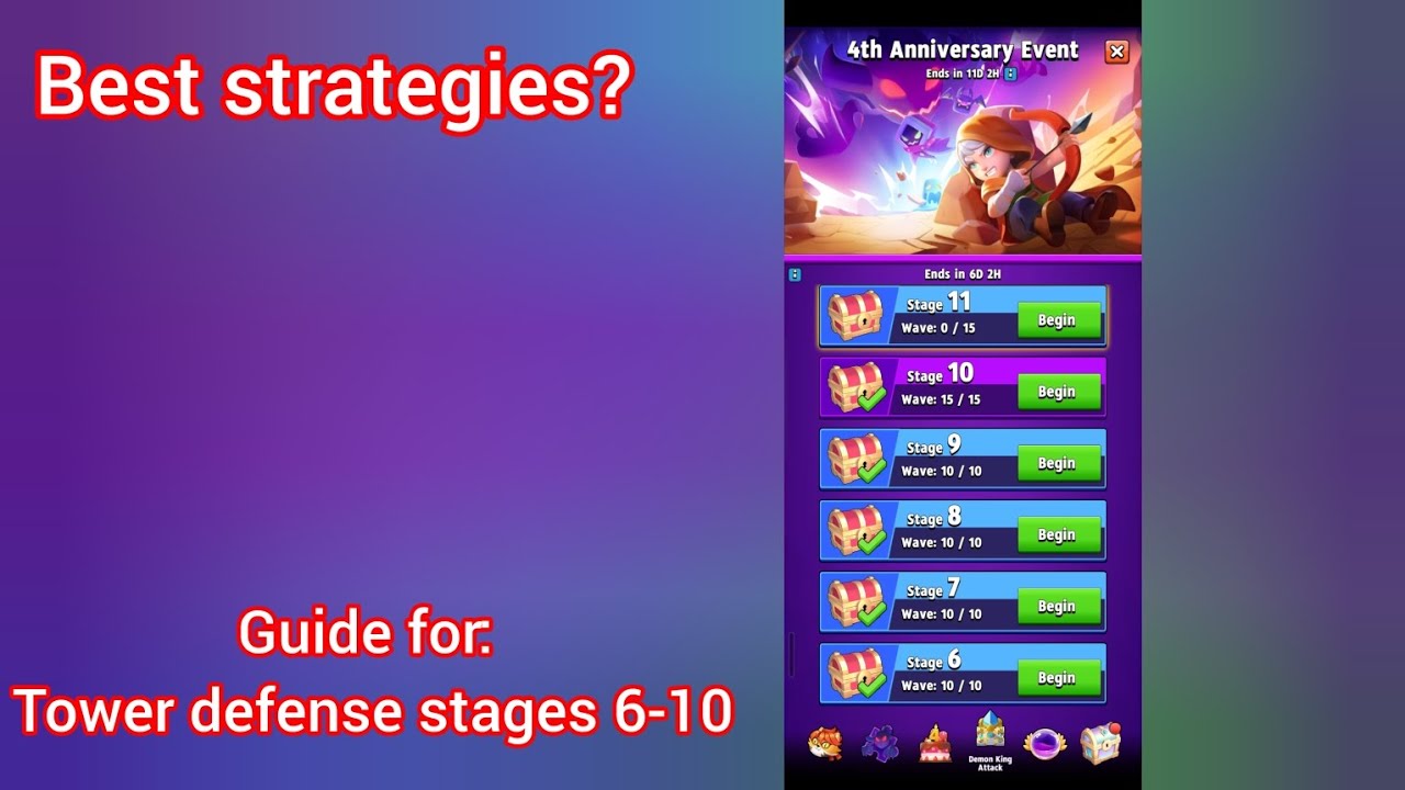 ARCHERO: Tower defense stages 6 - 10 - YouTube