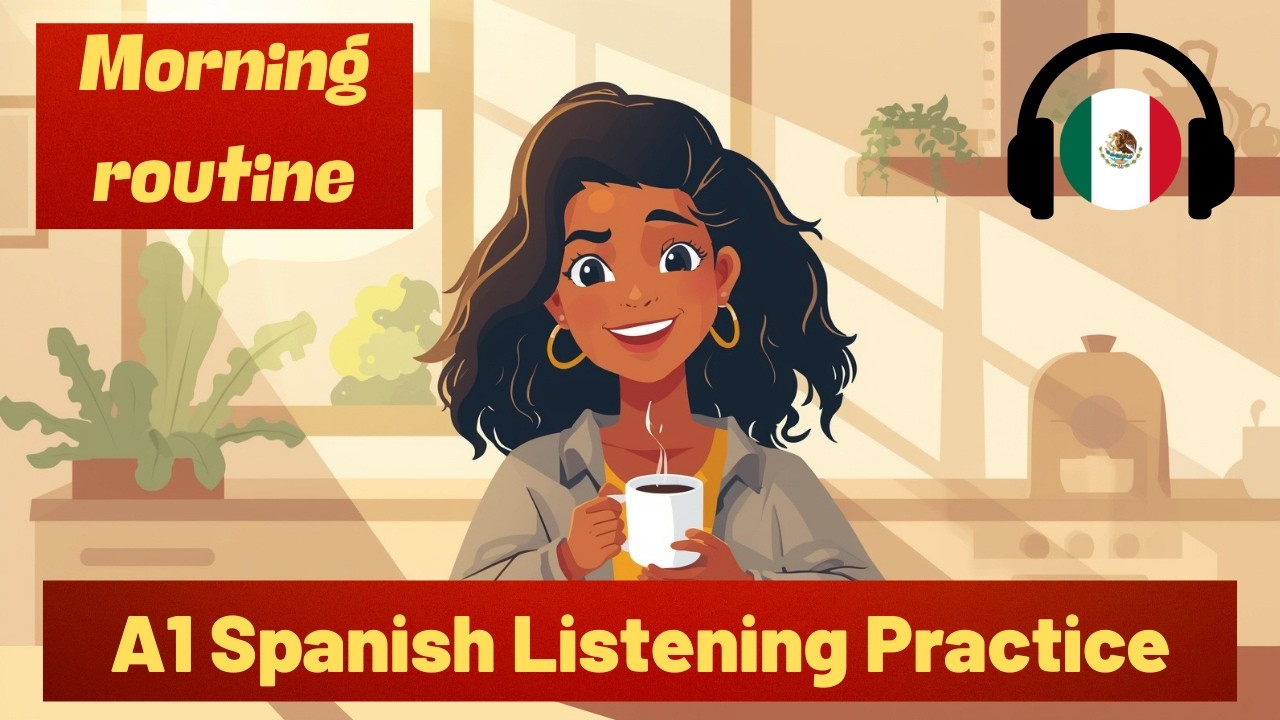 🇲🇽 A1 Spanish Listening Practice – María’s Morning Routine in Easy ...
