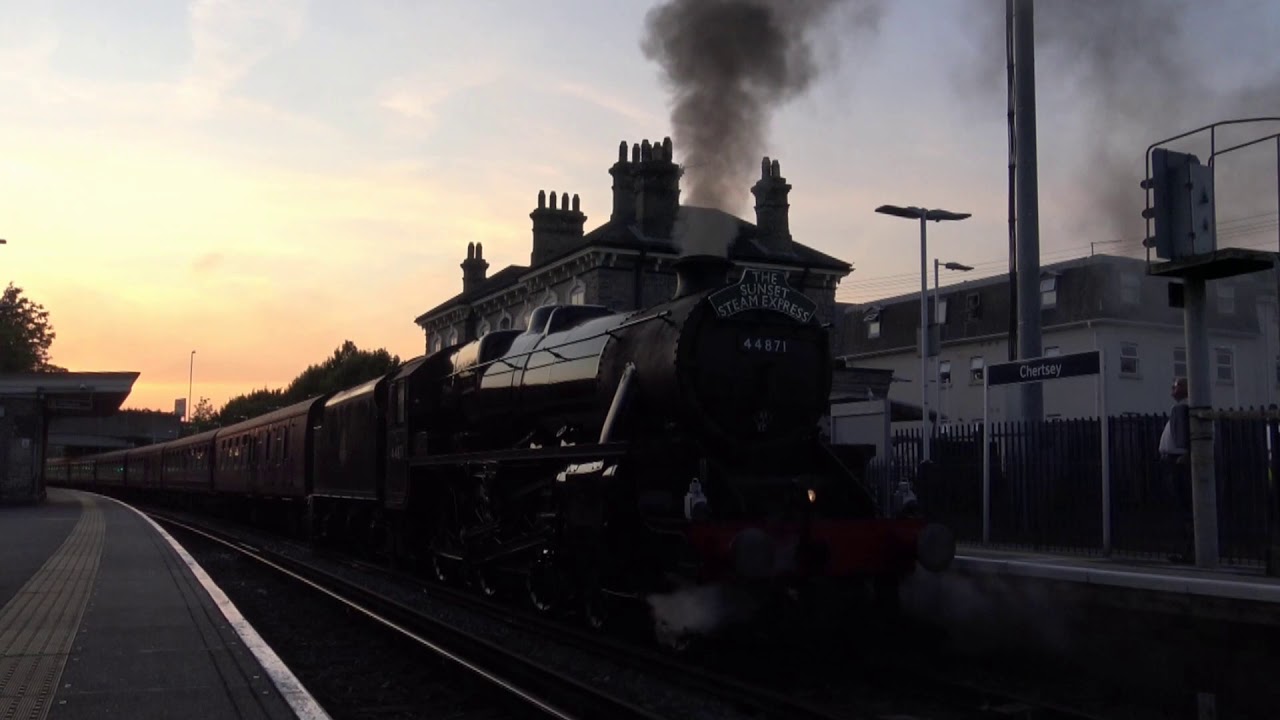 44871, The Sunset Steam Express at sunset (and before and after it) 16 ...