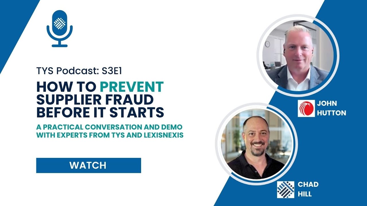 TYS Podcast S3E1: How to Prevent Supplier Fraud Before It Starts - YouTube