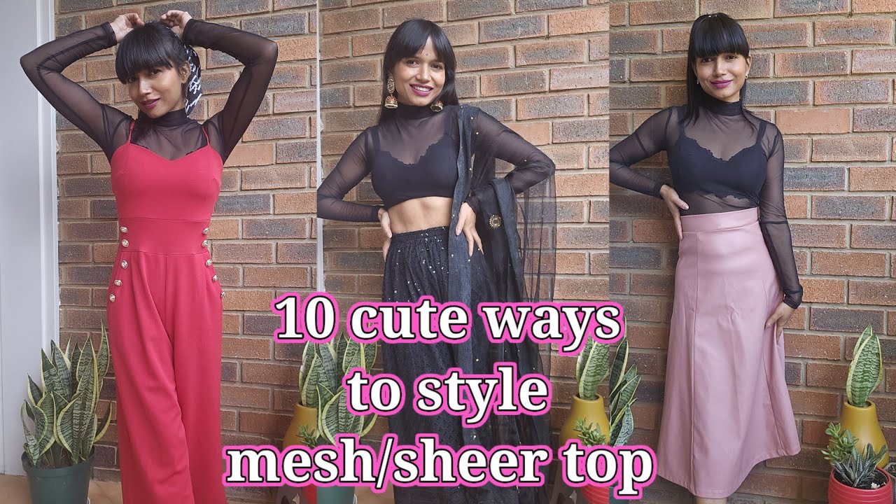 10 cute ways to style your meesho mesh top.. you never knew#Sugandha ...