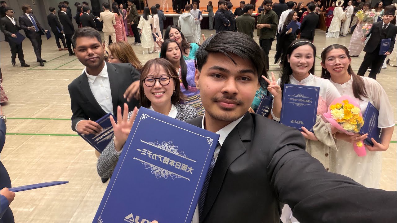 How Graduation Program takes place in Japan 🇯🇵 ️ || Bigyan lama ...
