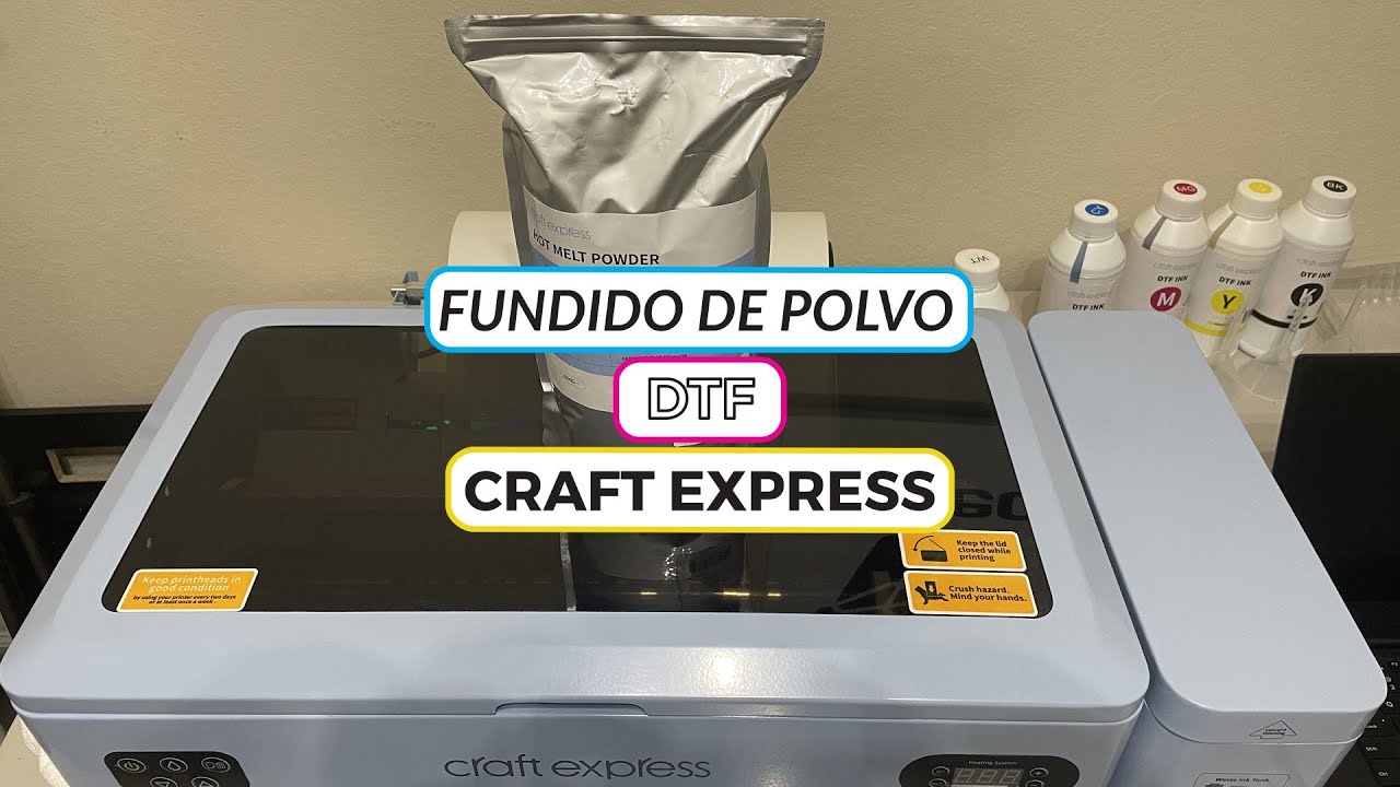 Fundido de polvo DTF Craft Express - YouTube