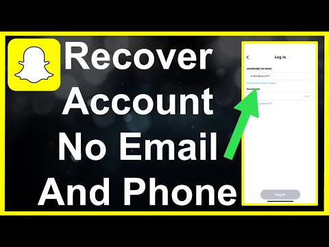 How To Recover Snapchat Account Without Phone Number and Email - YouTube