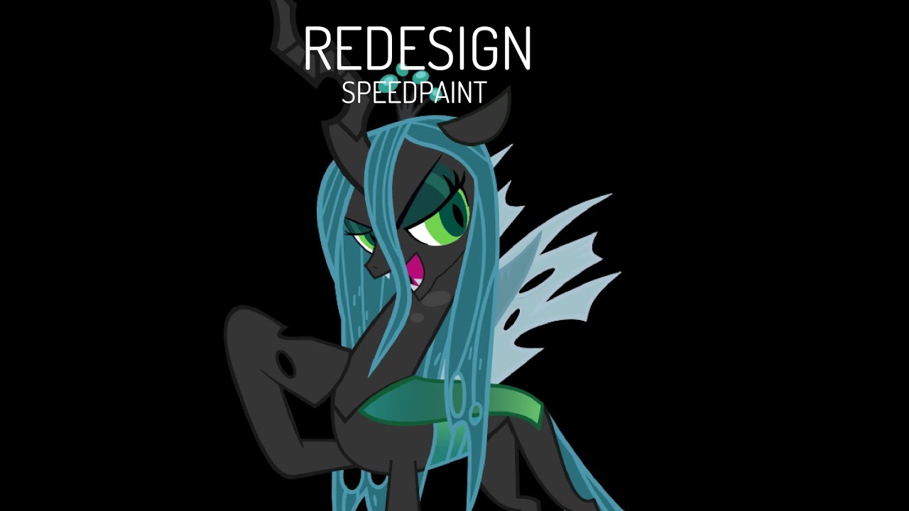 [mlp base edit] Queen Chrysalis redesign-SPEEDPAINT - YouTube