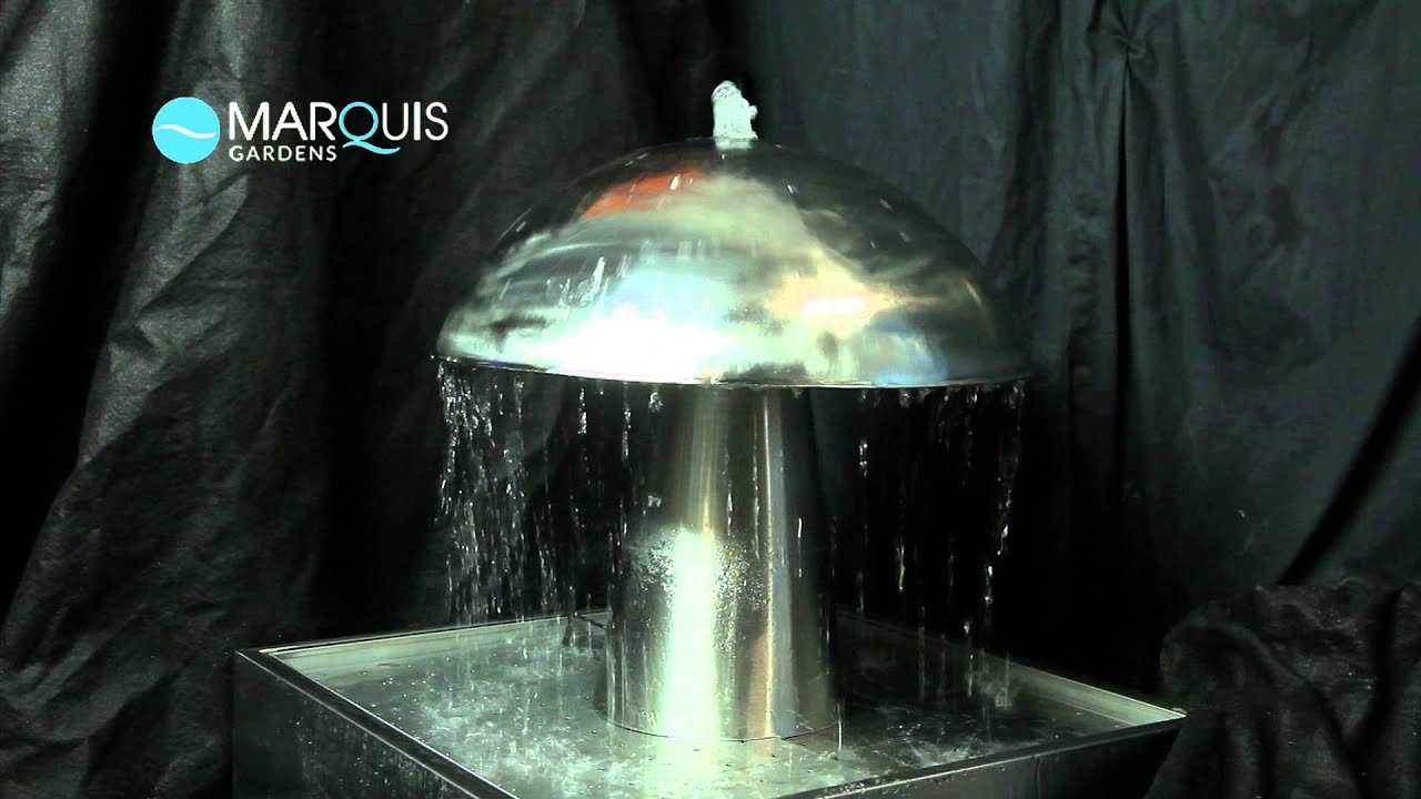 Charm Mushroom Water Feature - YouTube