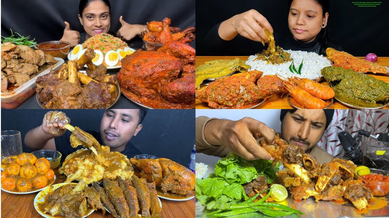 SPICY MUTTON CURRY, WHOLE CHICKEN CURRY, HUGE FISH CURRY,MUTTON KALEJI ...