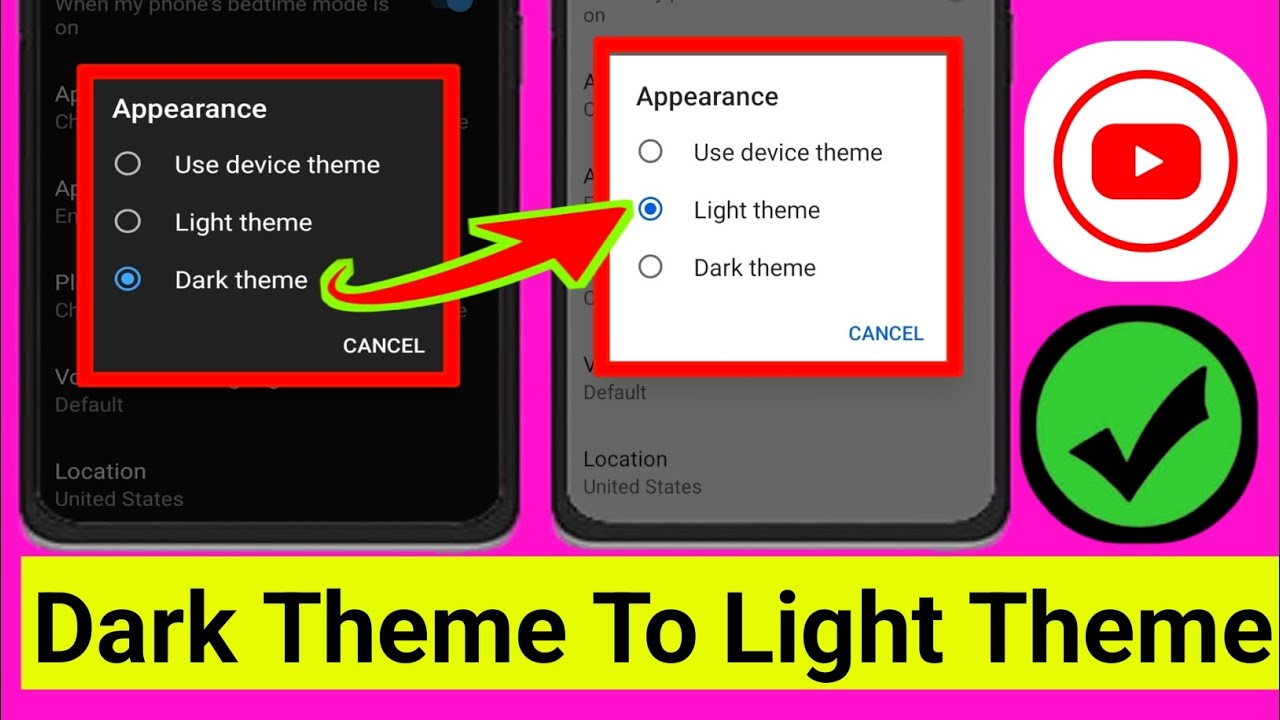 How to turn on light mode from dark mode on YouTube (New Update) 2025 ...