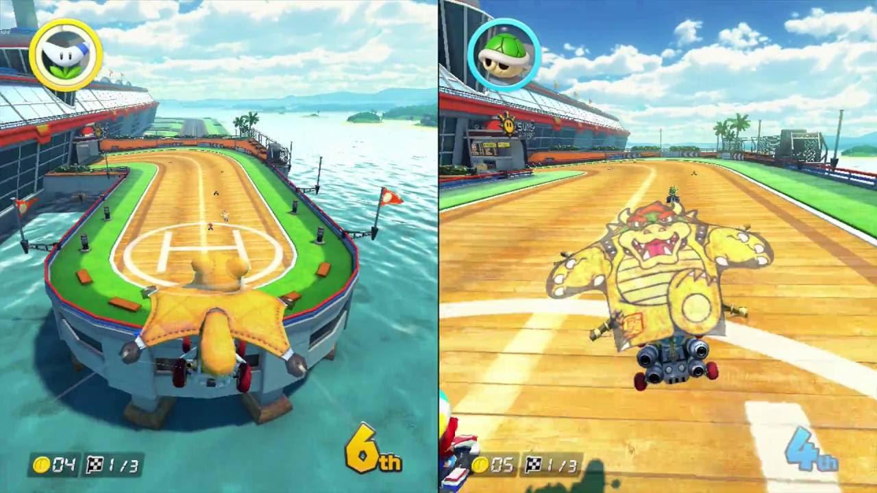 Mario Kart 8 - Grand Prix Star Cup - 2 Player Split Screen - YouTube
